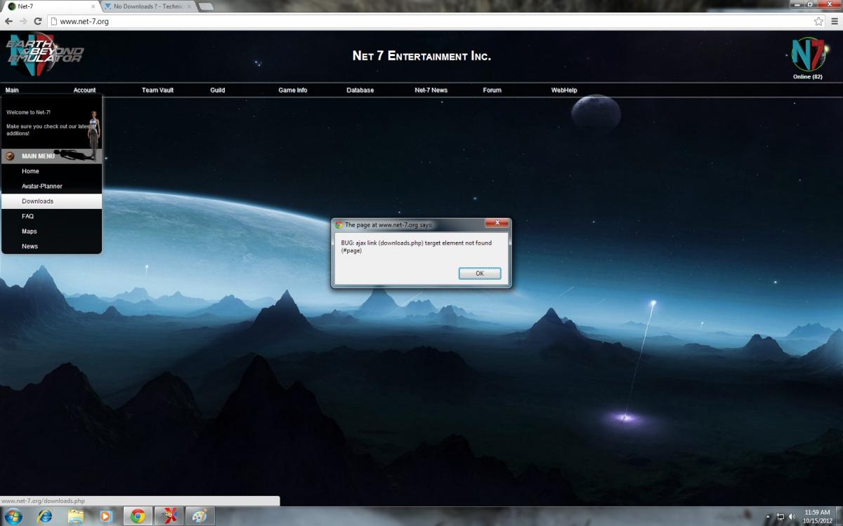 No Downloads ? - Technical Support - Earth and Beyond Emulator